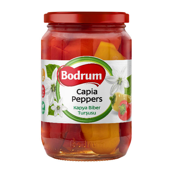 Bodrum Pickled Kapia Peppers 650g | Sweet & Tangy | Buy Online – Bodrum ...