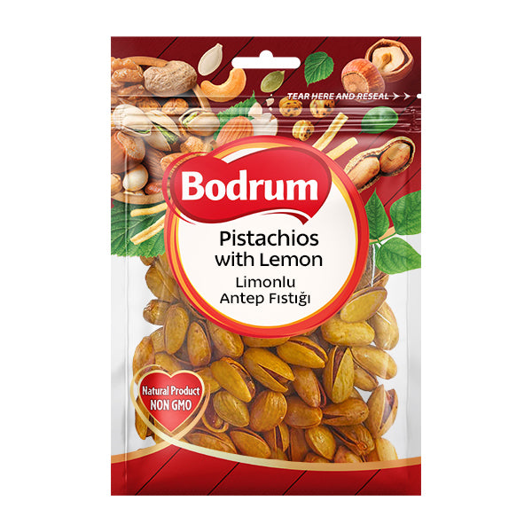 Bodrum Zesty Lemon Roasted Pistachios 150g – Bodrum Foods